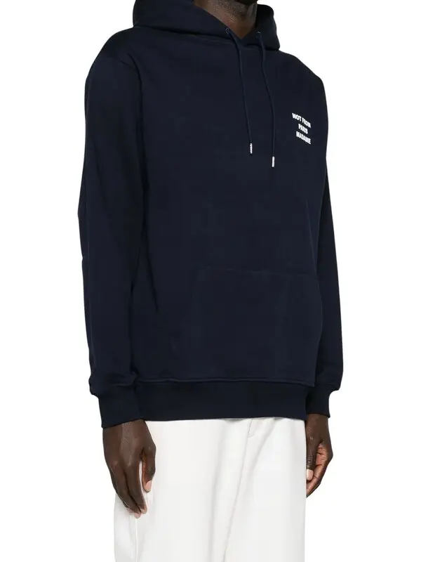 Drole De Monsieur Slogan-printed Drawstring Hoodie