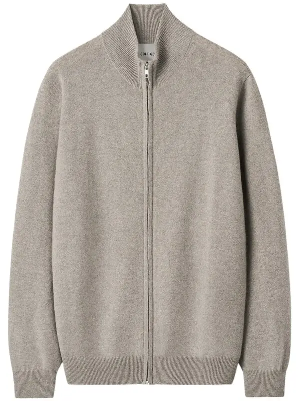 Soft Goat Full Zip Cardigan By