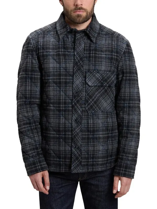 Woolrich Checked Quilted Shirt Jacket