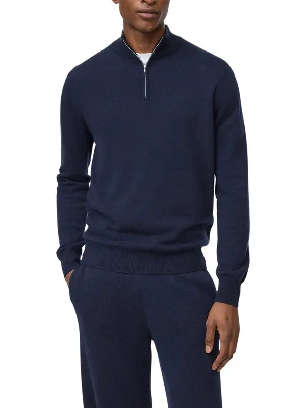 Soft Goat Half Zip