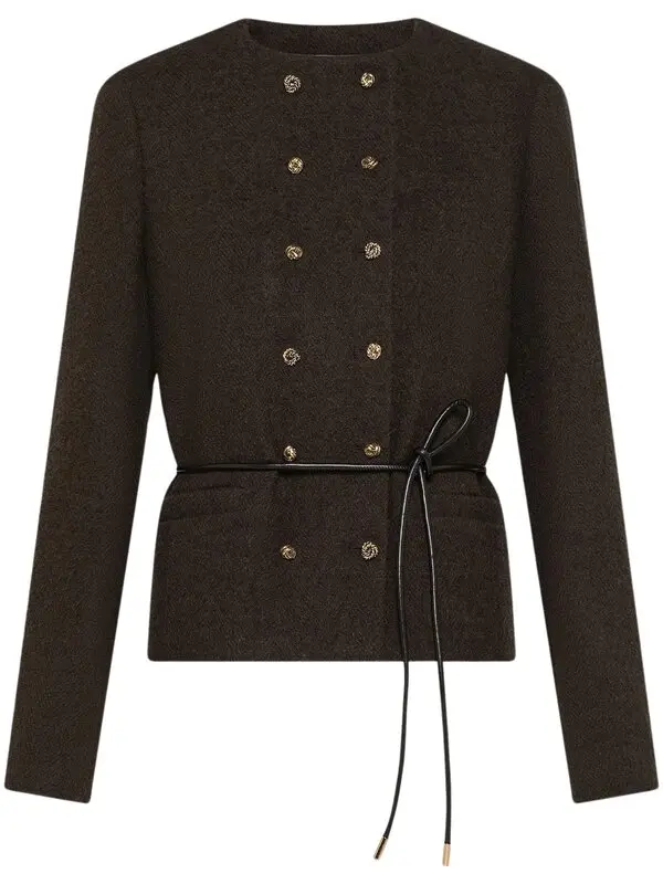 Seventy Wool Blend Jacket With Belt