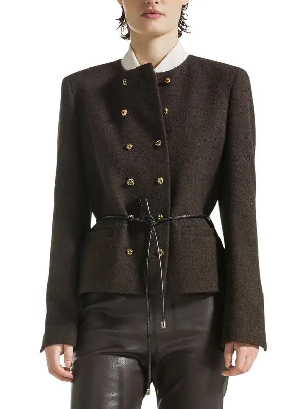 Seventy Wool Blend Jacket With Belt