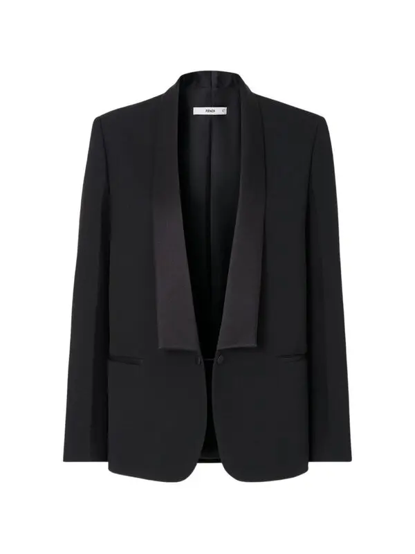 Fendi Wool Single-breasted Blazer Jacket