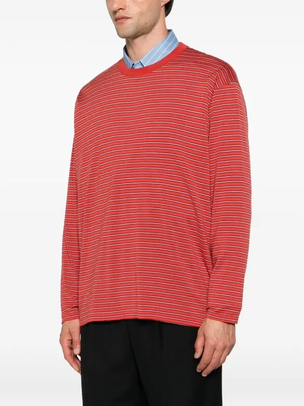 Auralee Wool Striped T-shirt