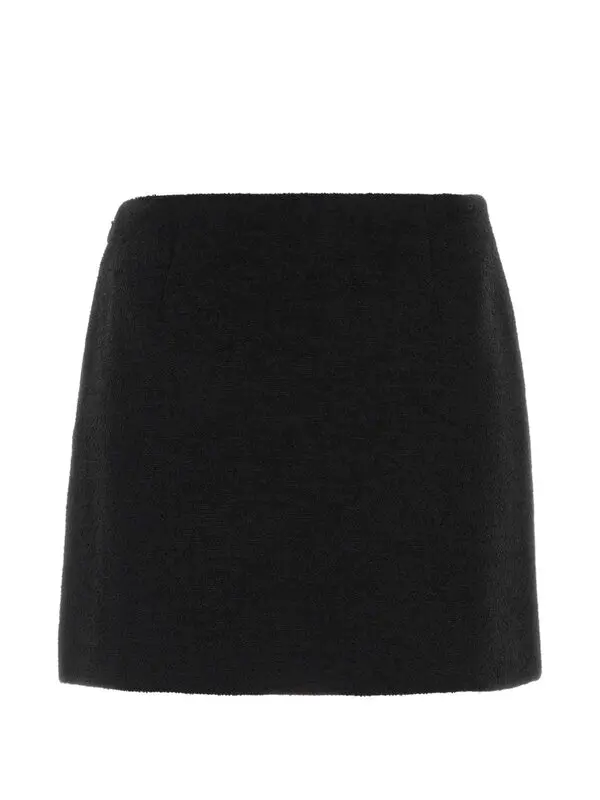 Fendi Bouclé Wool Mini Skirt