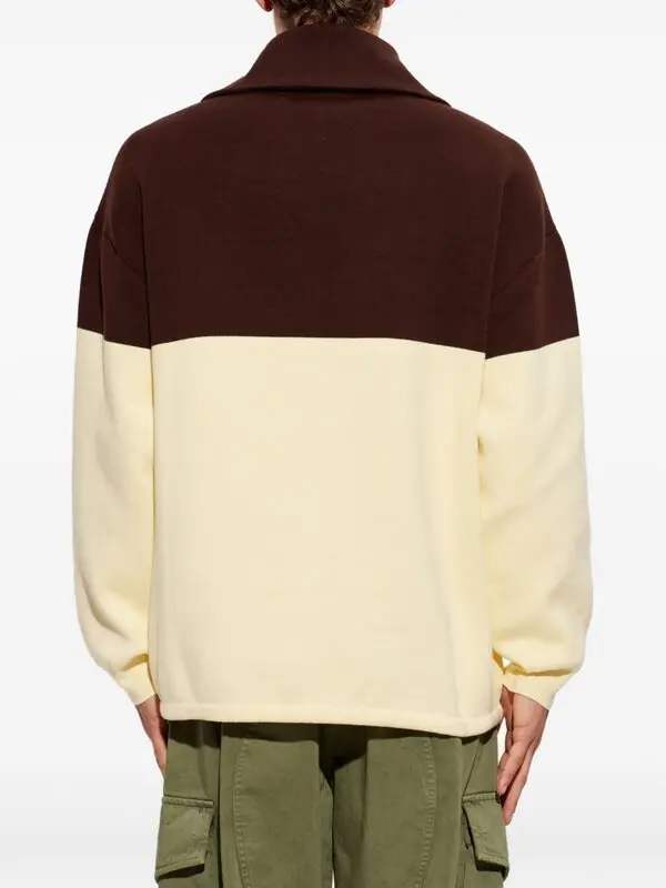 Loewe Cotton Zipped Sweater - Brown