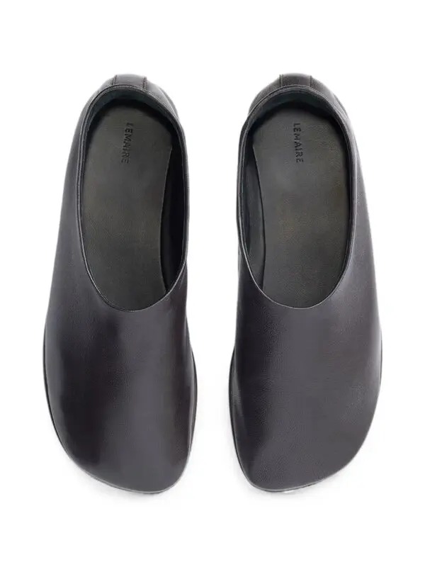 LEMAIRE Glove Leather Slippers By - Brown