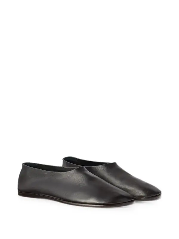 LEMAIRE Glove Leather Slippers By - Brown