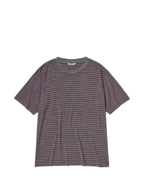 Auralee Wool Striped T-shirt