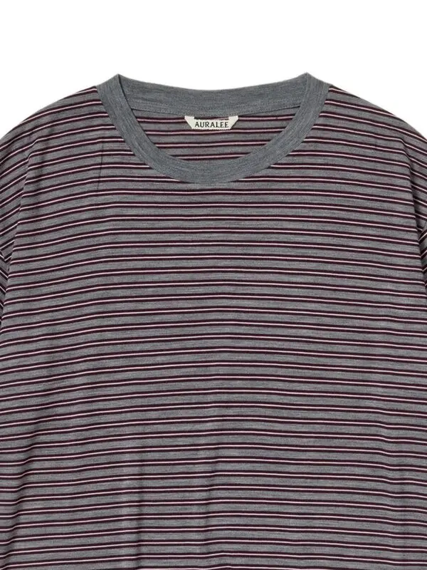 Auralee Wool Striped T-shirt