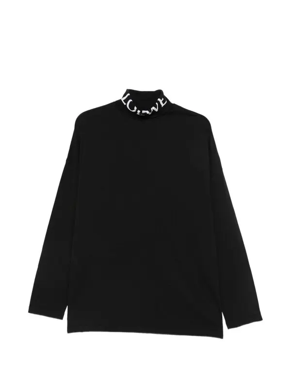 Loewe Cotton Crewneck Sweater - Black