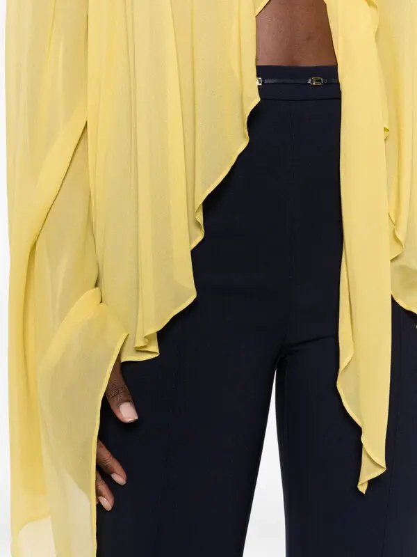 Elisabetta Franchi Flared Trousers - Blue