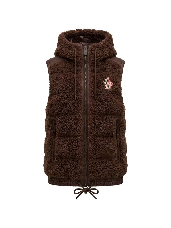 Moncler Down Vest - Brown