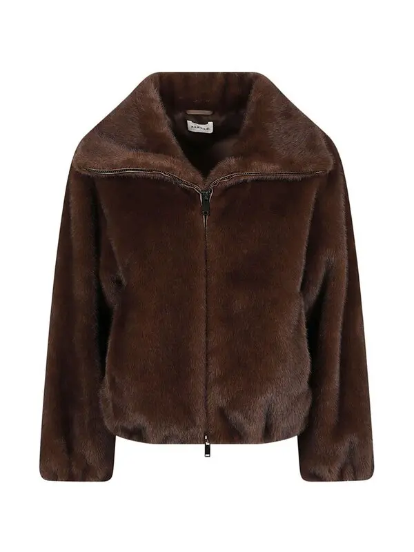 PAROSH Faux Fur Jacket By