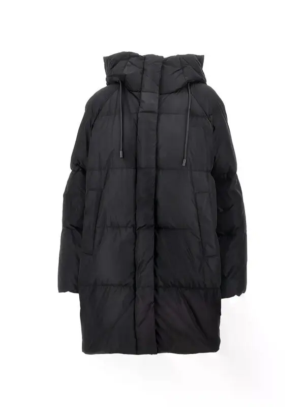 Max Mara Quilted Hooded Single-breasted Coat