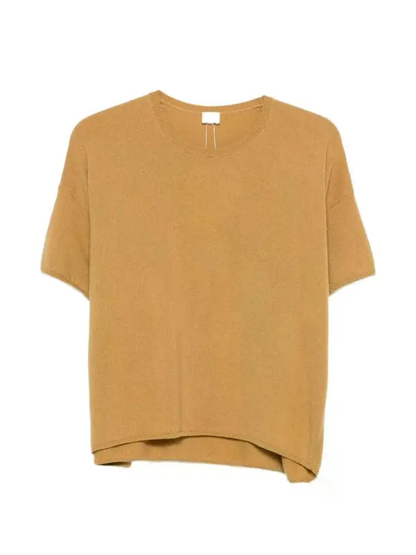 C.T.PLAGE Cashmere Short-sleeve Knitted T-shirt