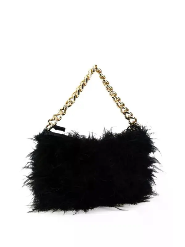 TWINSET Liliane Feather-trim Clutch Bag