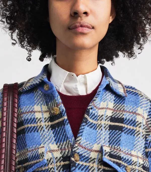 Guest In Residence Cashmere Plaid Work Shirt