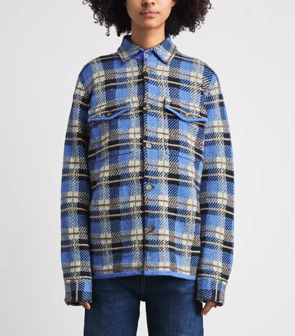Guest In Residence Cashmere Plaid Work Shirt