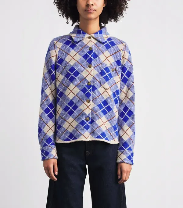 Guest In Residence Cashmere Plaid Dylan Shirt