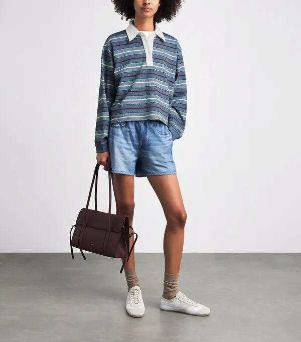 Rag & Bone Cotton Stripe Miramar Rugby Polo Shirt