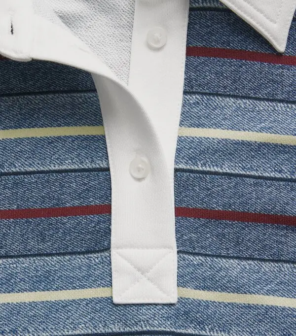 Rag & Bone Cotton Stripe Miramar Rugby Polo Shirt