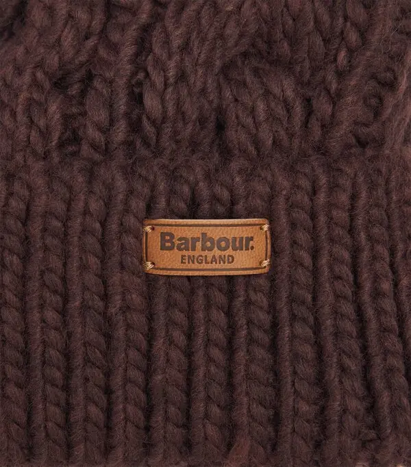 Barbour Cable-knit Penshaw Beanie - Brown