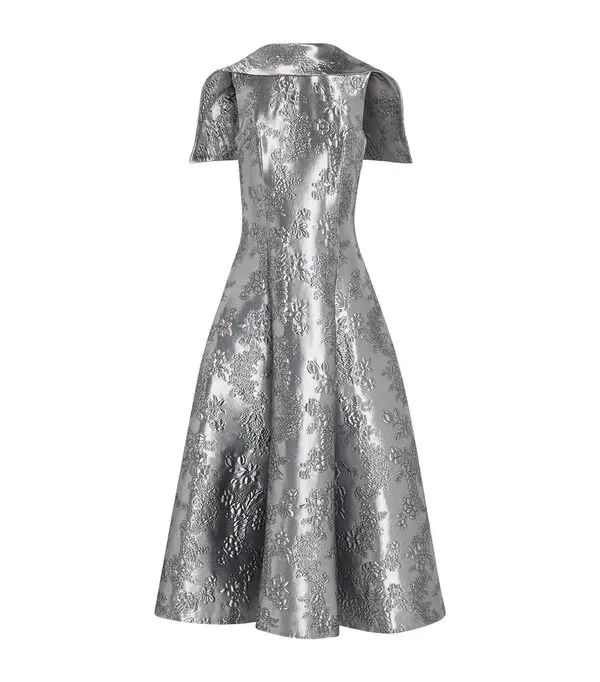 EMILIA WICKSTEAD Metallic Cloqué Harlow Midi Dress