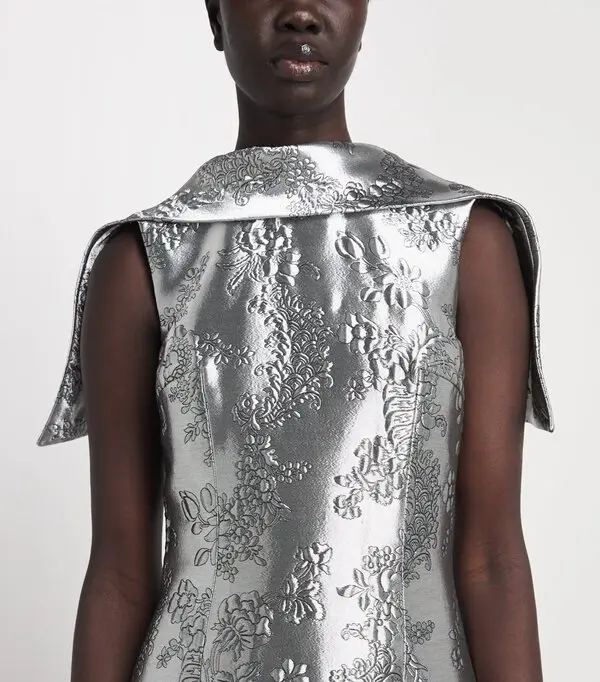 EMILIA WICKSTEAD Metallic Cloqué Harlow Midi Dress