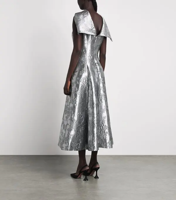 EMILIA WICKSTEAD Metallic Cloqué Harlow Midi Dress