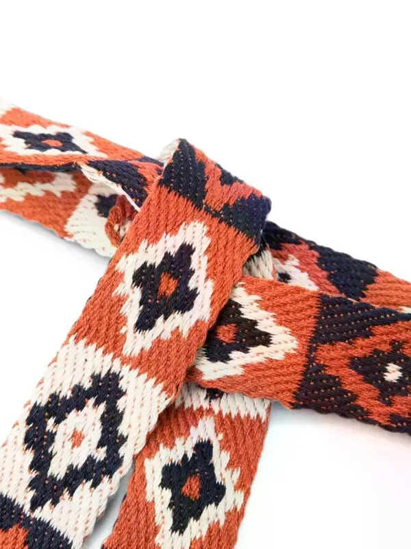 PIERRE-LOUIS MASCIA Geometric-pattern Tassel-edge Belt