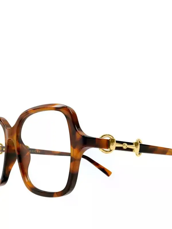 Gucci Square-frame Glasses - Brown