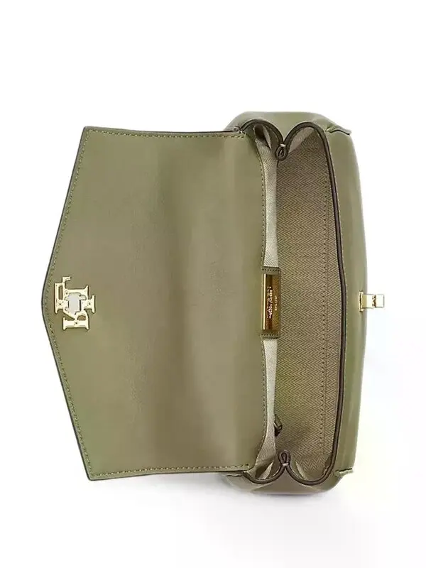 Ralph Lauren Farrah Logo-plaque Leather Tote Bag