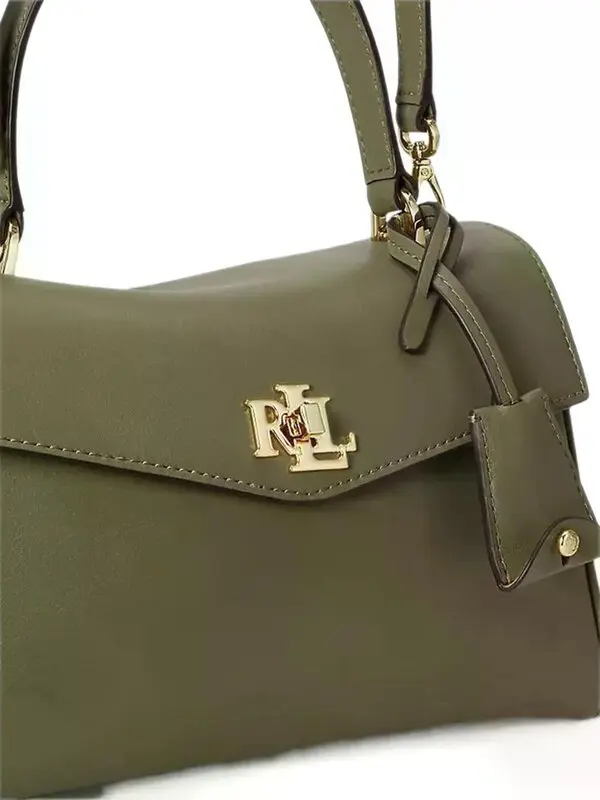 Ralph Lauren Farrah Logo-plaque Leather Tote Bag