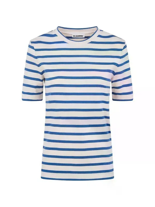 JIL SANDER Striped Crew-neck T-shirt