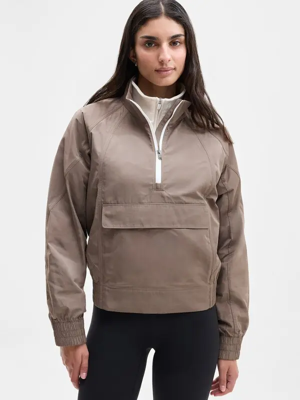 Athleta Half Zip Windbreaker