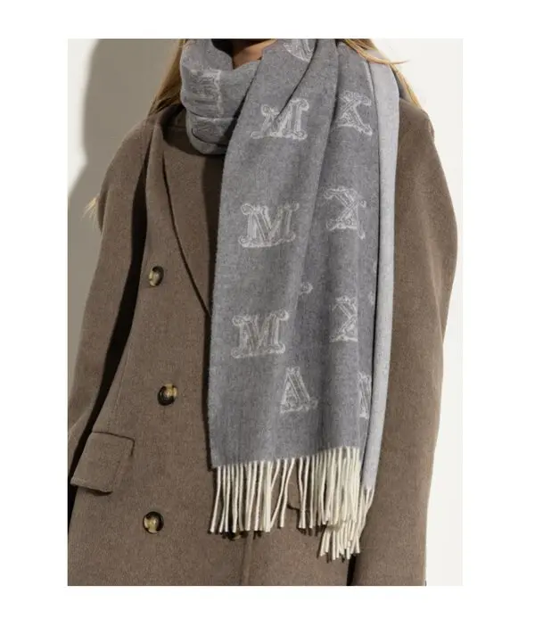 Max Mara Monogram Logo-pattern Scarf