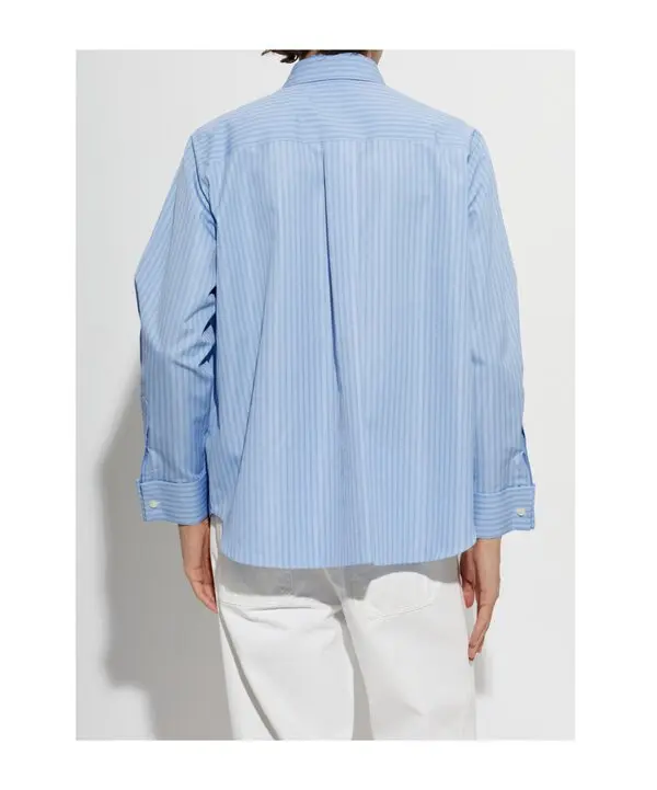 Sacai Striped Long-sleeved Shirt