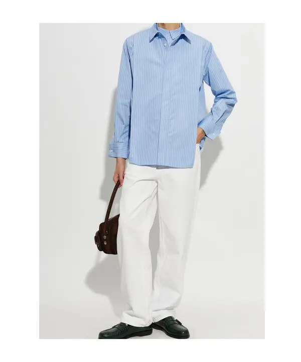 Sacai Striped Long-sleeved Shirt