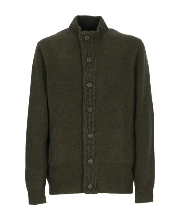Barbour High-neck Button-up Cardigan