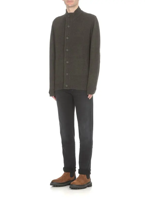Barbour High-neck Button-up Cardigan