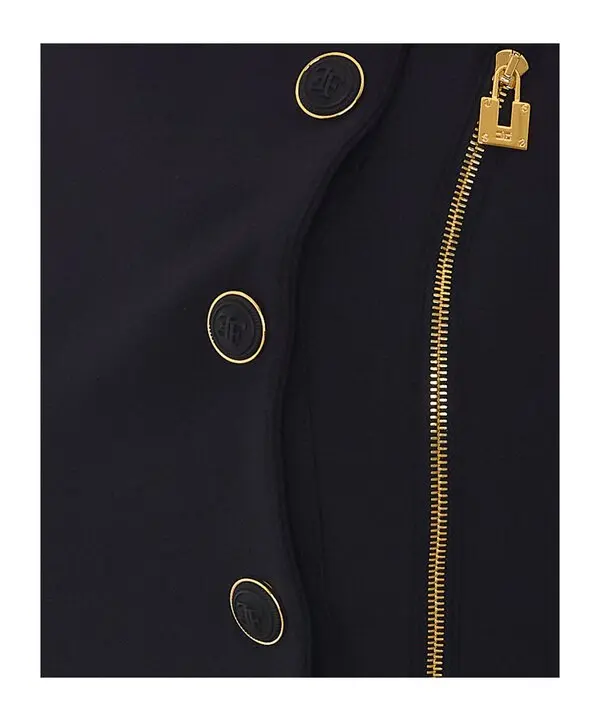 Elisabetta Franchi Veste En Double Crêpe Stretch