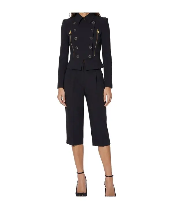 Elisabetta Franchi Veste En Double Crêpe Stretch