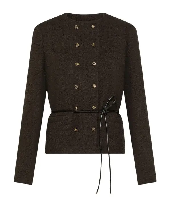 Seventy Wool Blend Jacket With Belt