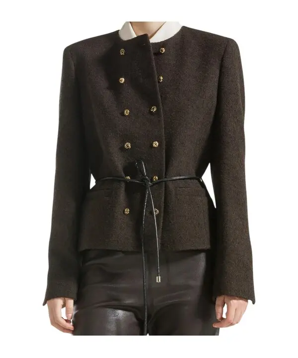 Seventy Wool Blend Jacket With Belt