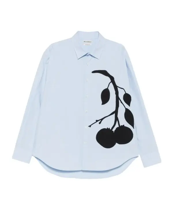 J.W.ANDERSON Persimmon Applique Shirt In Pale Blue