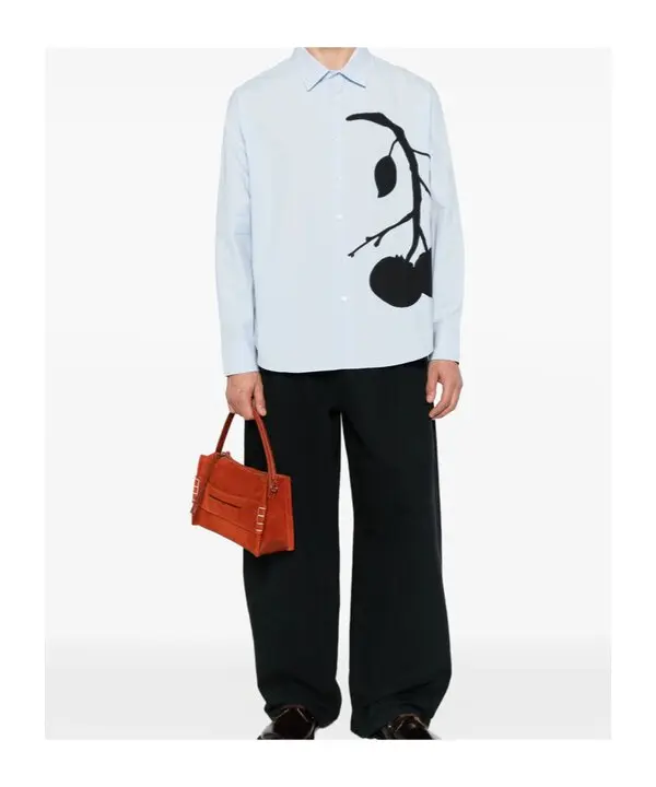 J.W.ANDERSON Persimmon Applique Shirt In Pale Blue