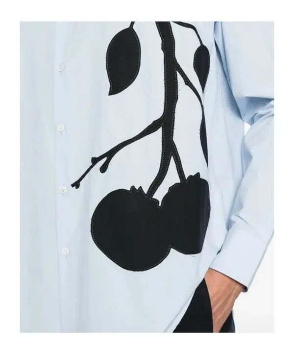 J.W.ANDERSON Persimmon Applique Shirt In Pale Blue