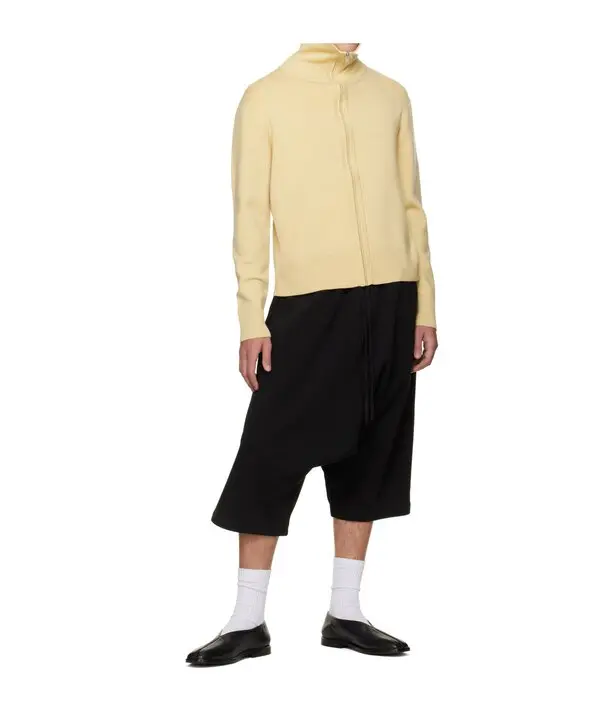 ENTIRE STUDIOS Drop-waist Drawstring Shorts - Black