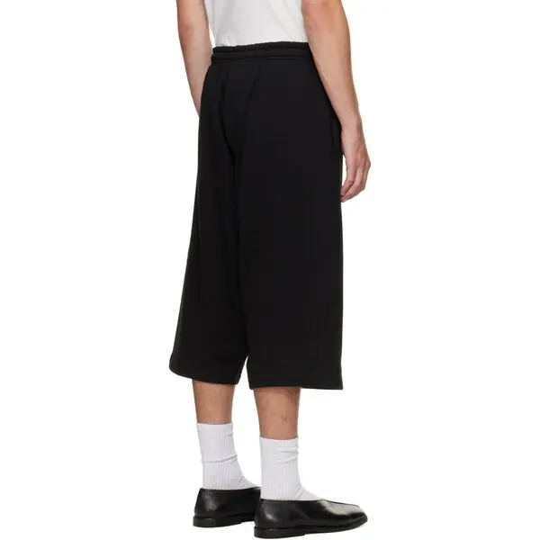 ENTIRE STUDIOS Drop-waist Drawstring Shorts - Black